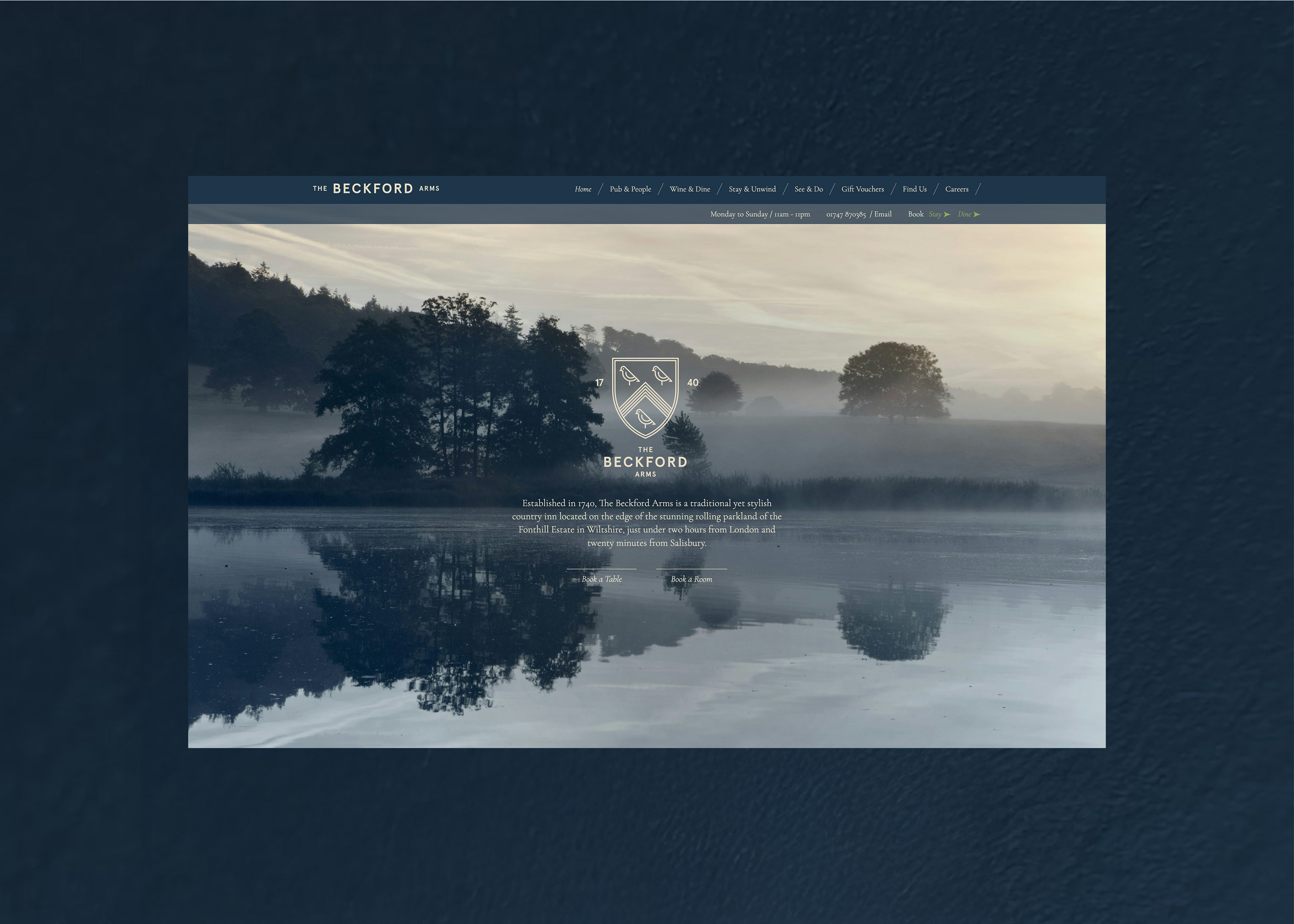 Website Creation for the Beckford Arms | Nous Partners